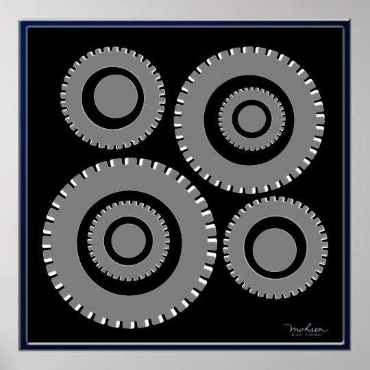 Moving Gears Poster | Zazzle.com.au