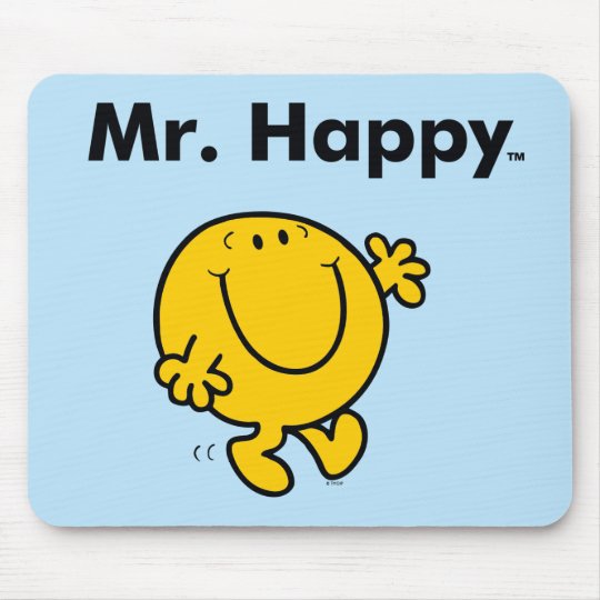 Mr. Men | Mr. Happy Is Always Happy Mouse Pad | Zazzle.com.au