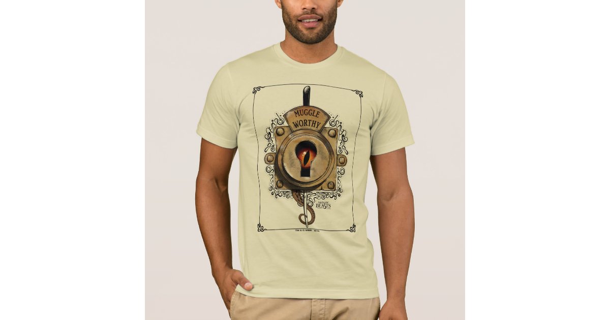 MUGGLE WORTHY™ Lock T-Shirt | Zazzle
