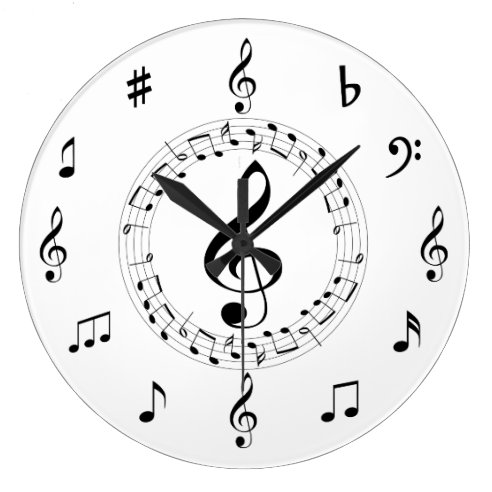 Music Wall Clocks | Zazzle.com.au