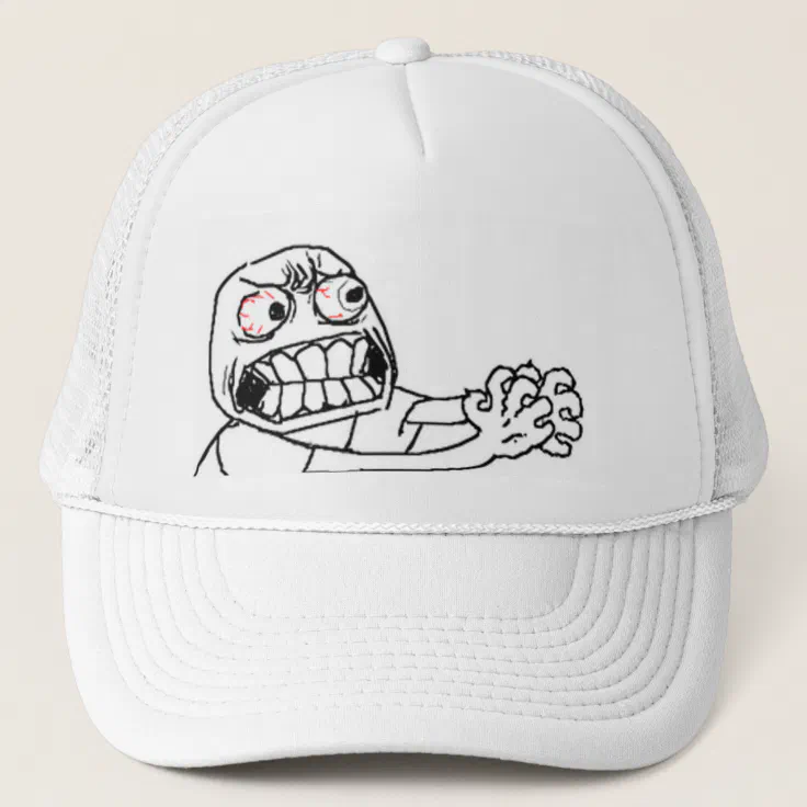 Must Resist Comic Meme Trucker Hat | Zazzle