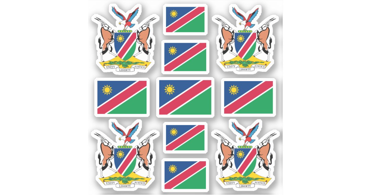 Namibian national symbols /Coat of arms and flag | Zazzle