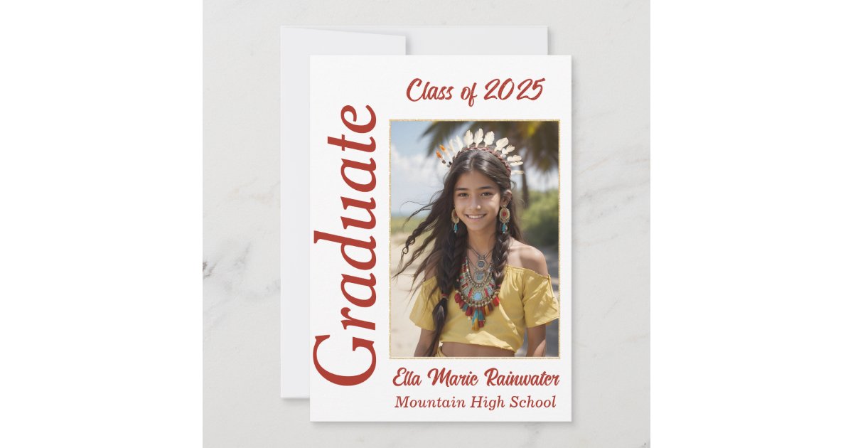 Native American Graduation Open House Invitation | Zazzle