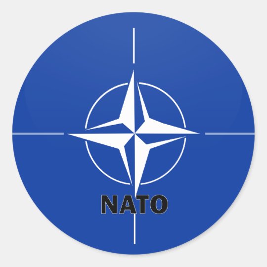 Nato Roundel quality Flag Classic Round Sticker | Zazzle.com.au