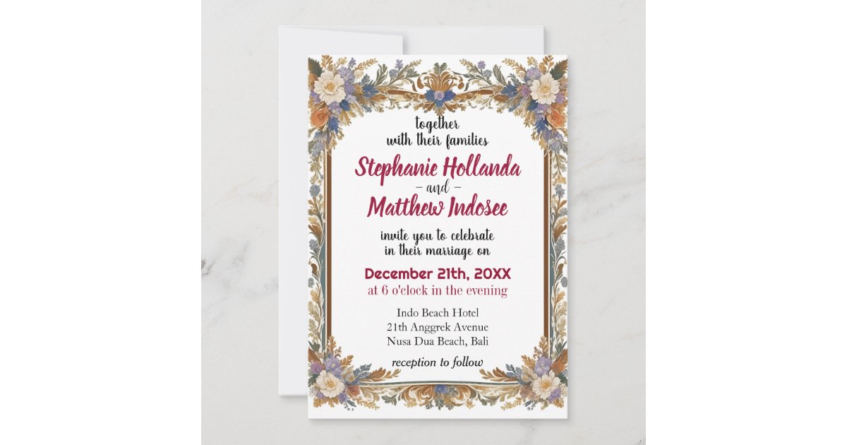 Nature's Canvas: Crafting the Yellowstone Wedding Invitation | Zazzle