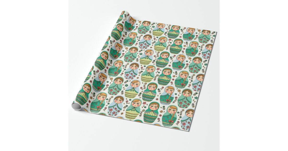 Nesting Dolls Wrapping Paper | Zazzle