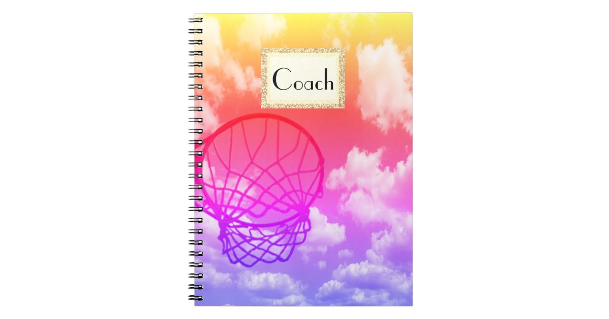 Netball Coach Theme Personalised Notebook | Zazzle