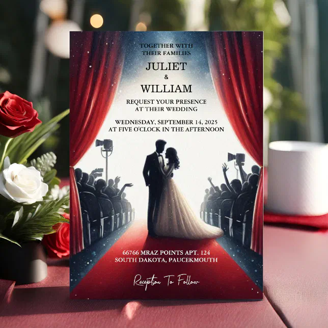 New Cinema Retro Movie Ticket Most Popular Wedding Invitation | Zazzle