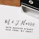 New Home Initials Address Self Inking Rubber Stamp | Zazzle