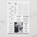 Newspaper Wedding Program Photo Timeline Flyer | Zazzle