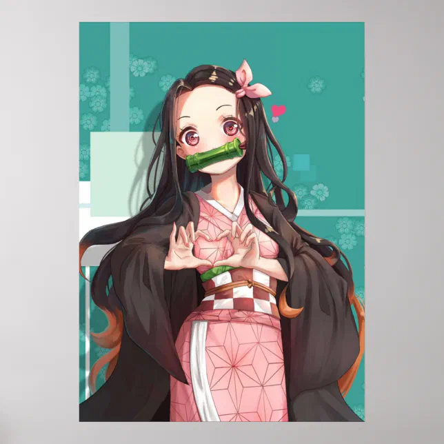Nezuko Kamado Demon Slayer Kimetsu no Yaiba Nezuko Poster | Zazzle