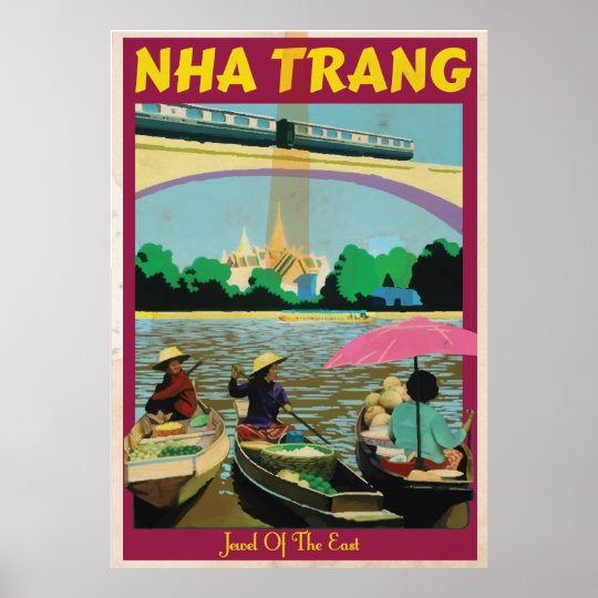 Nha Trang vintage travel poster | Zazzle.com.au