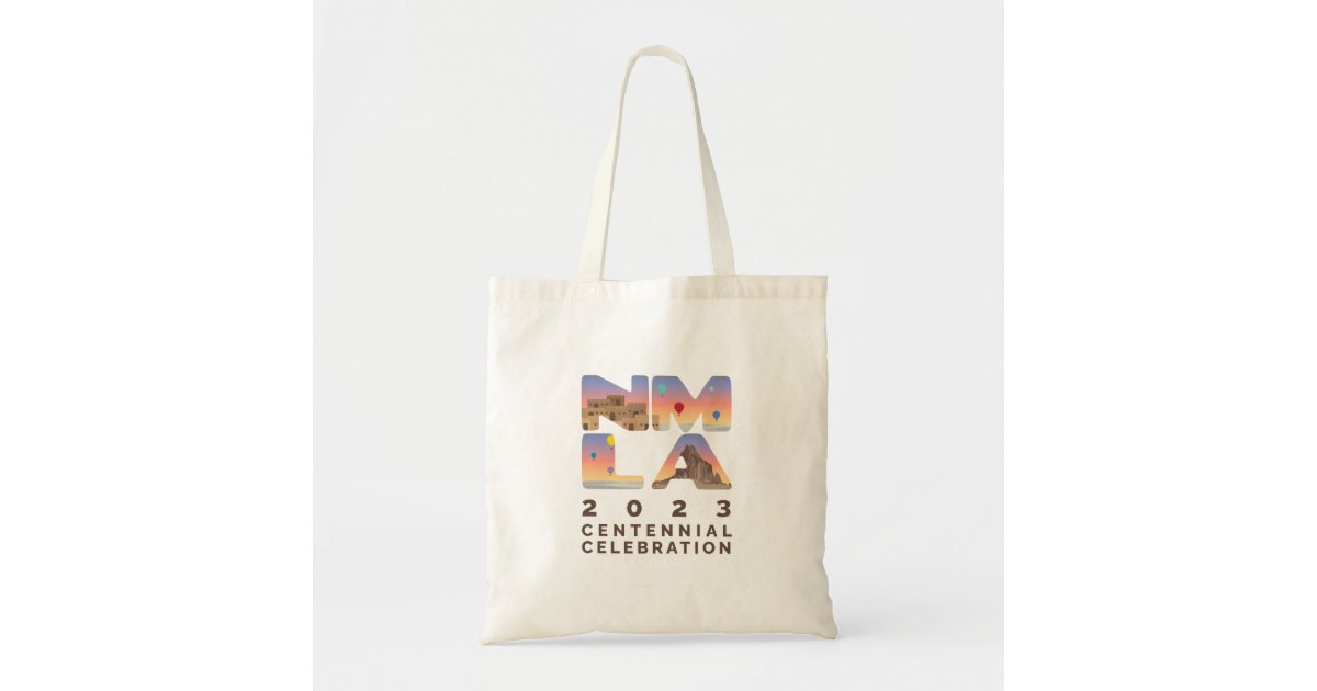 NMLA centennial logo tote bag | Zazzle