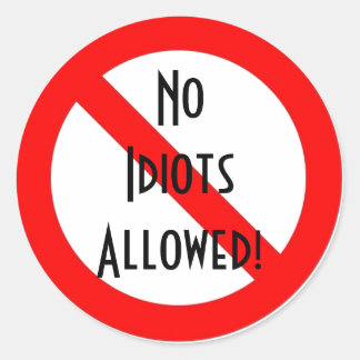 Not Allowed Stickers | Zazzle.com.au
