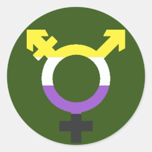 Non Binary Stickers | Zazzle AU