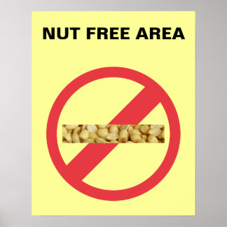 Nut Free Posters | Zazzle.com.au