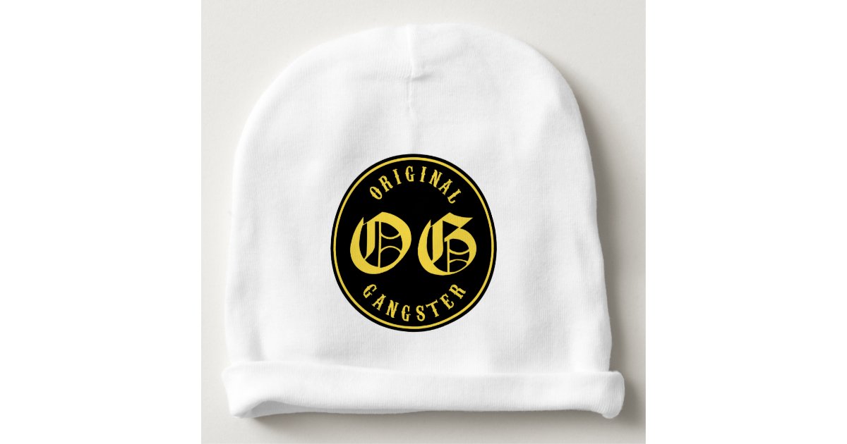 O.G. Original Gangster Baby Beanie | Zazzle