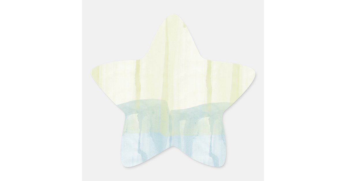 Ocean Drip Star Sticker | Zazzle