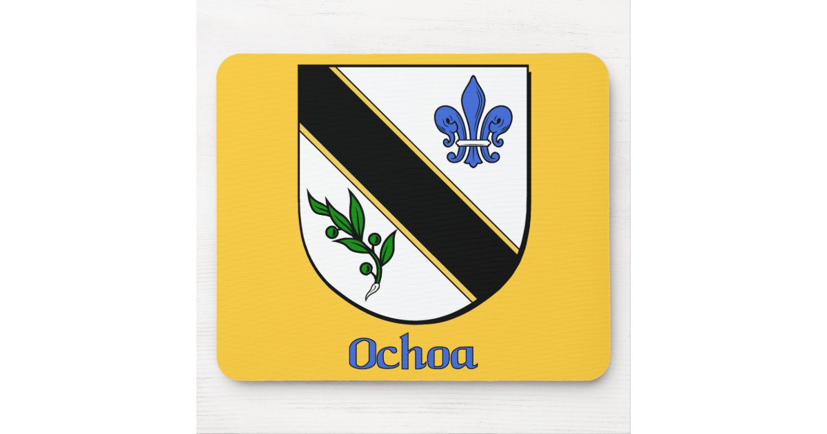 Ochoa Family Shield Mousepad | Zazzle