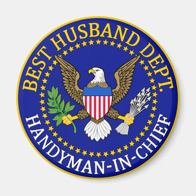 Official Best Husband Department Seal Magnet | Zazzle