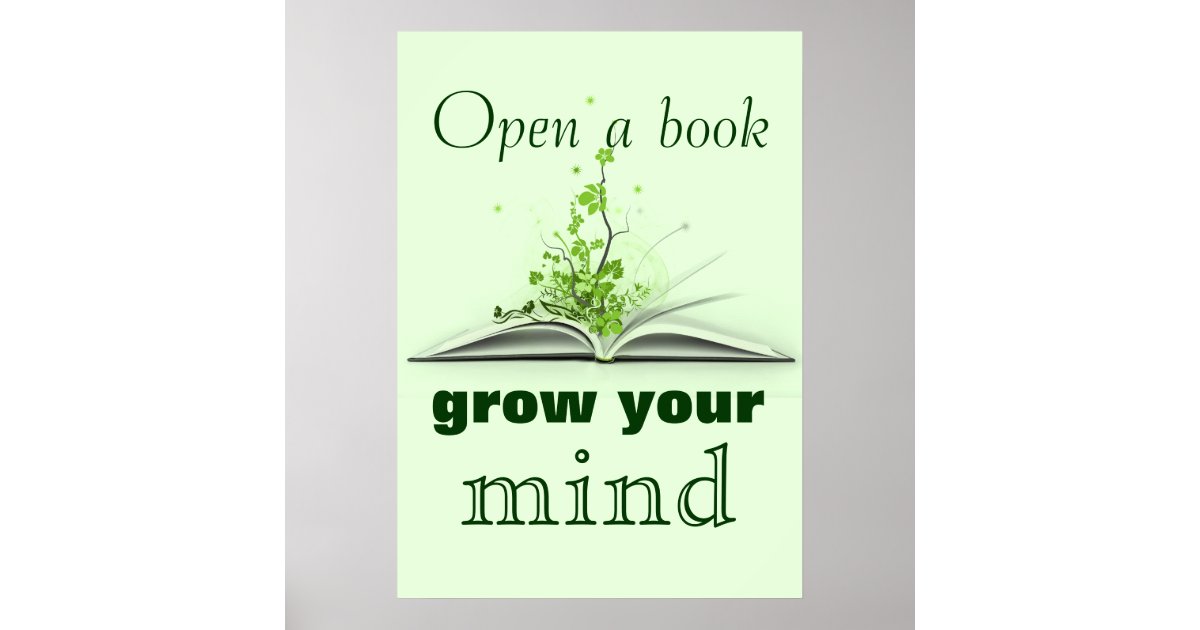 Open A Book Poster | Zazzle
