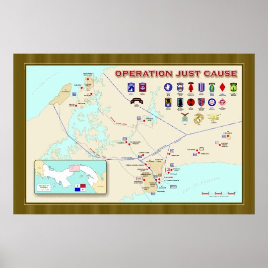 Operation Just Cause Map Poster | Zazzle.com.au