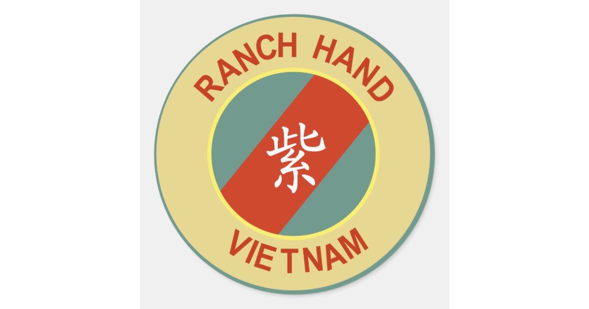 Operation Ranch Hand Patch Classic Round Sticker | Zazzle