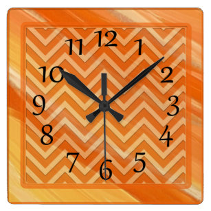 Abstract Chevron Wall Clocks | Zazzle.com.au