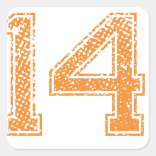 Number 14 Stickers | Zazzle AU