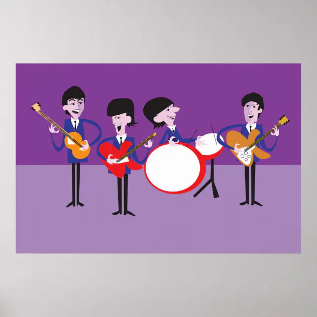 Original Artwork inspired by Fab Four Poster | Zazzle