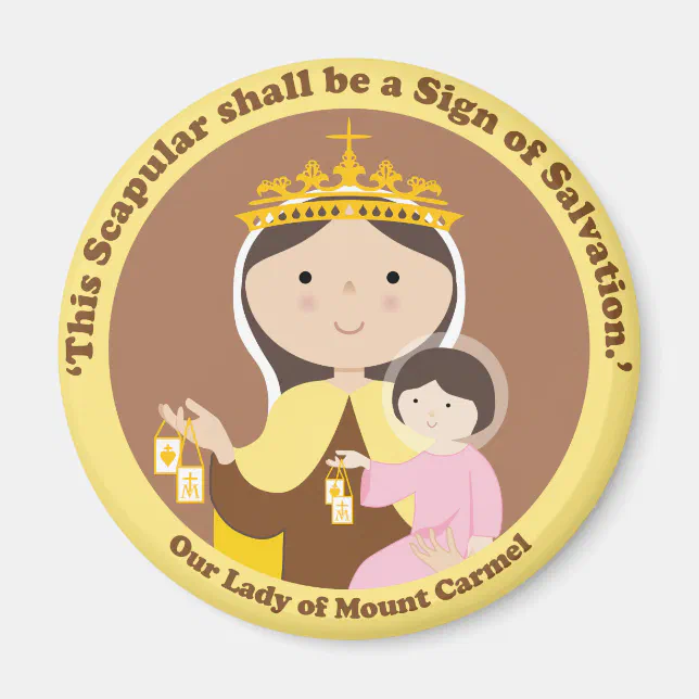 Our Lady of Mount Carmel Magnet | Zazzle