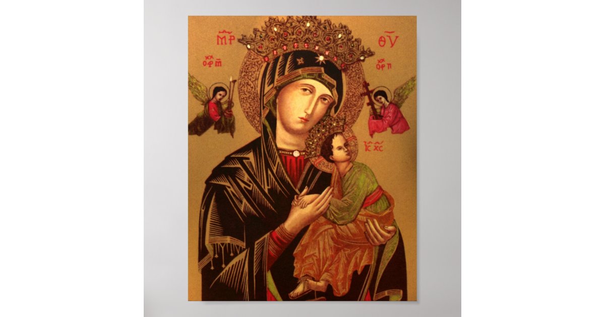 Our Lady Of Perpetual Help Original Version Poster | Zazzle