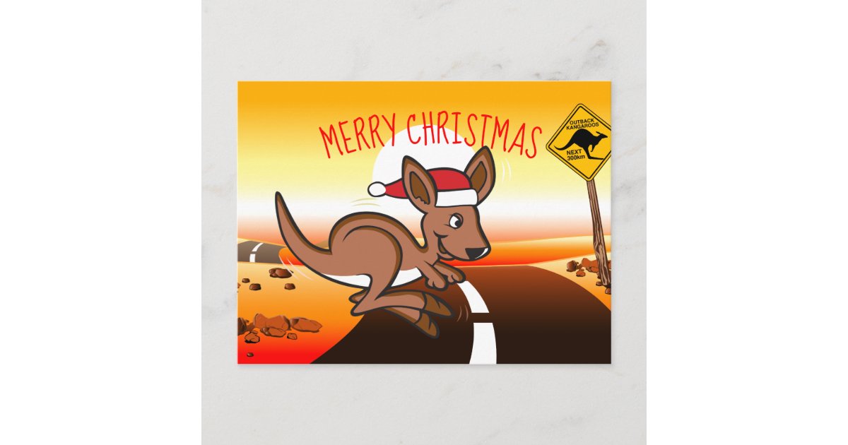 Outback Christmas Holiday Postcard | Zazzle