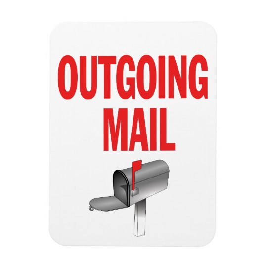 Outgoing Mail pickup magnet | Zazzle.com.au
