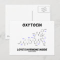 Oxytocin Love's Hormone Inside (Chemistry) Postcard | Zazzle