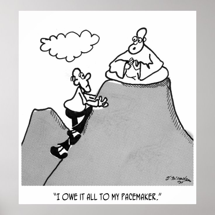 Pacemaker Cartoon 2209 Poster | Zazzle