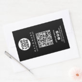 Packaging Logo QR Code Shipping Box Seal Label | Zazzle