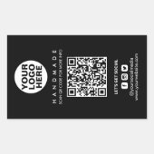 Packaging Logo QR Code Shipping Box Seal Label | Zazzle