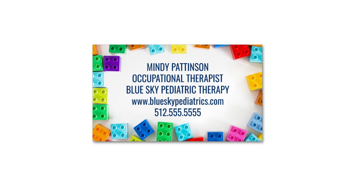 Paediatrics Occupational Therapist Building Blocks Magnetic Business ...