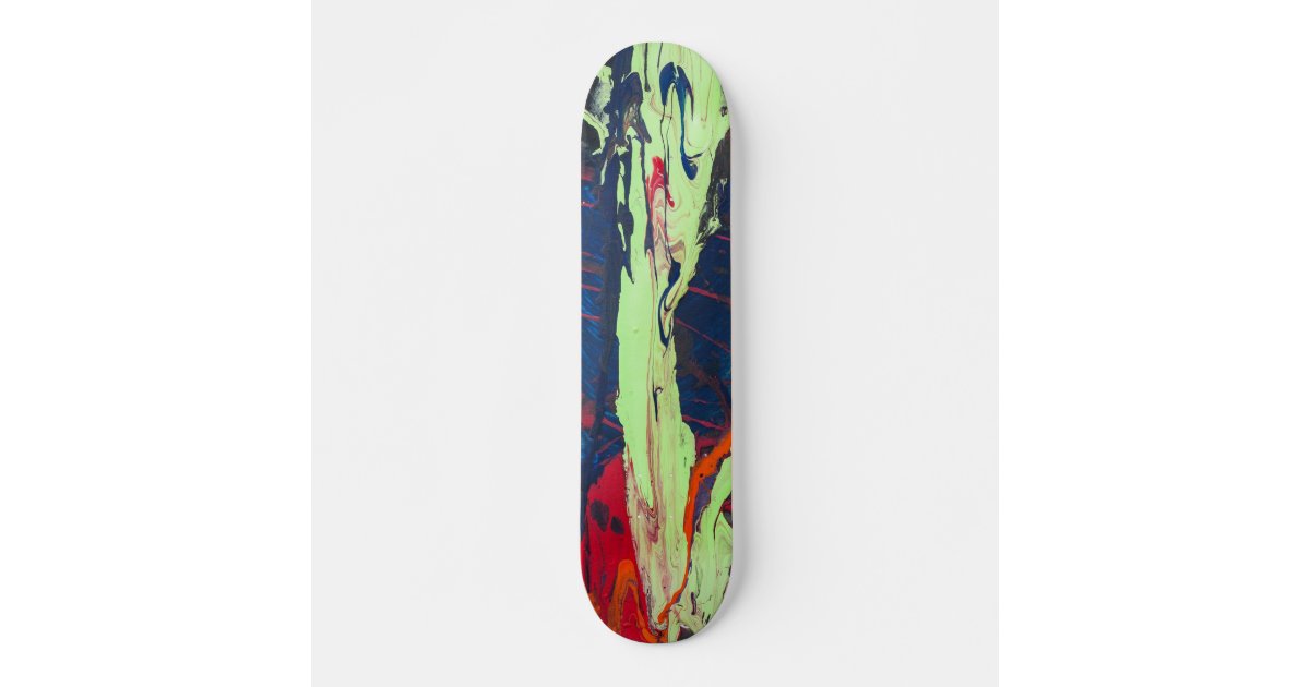 Paint Texture Background Skateboard | Zazzle