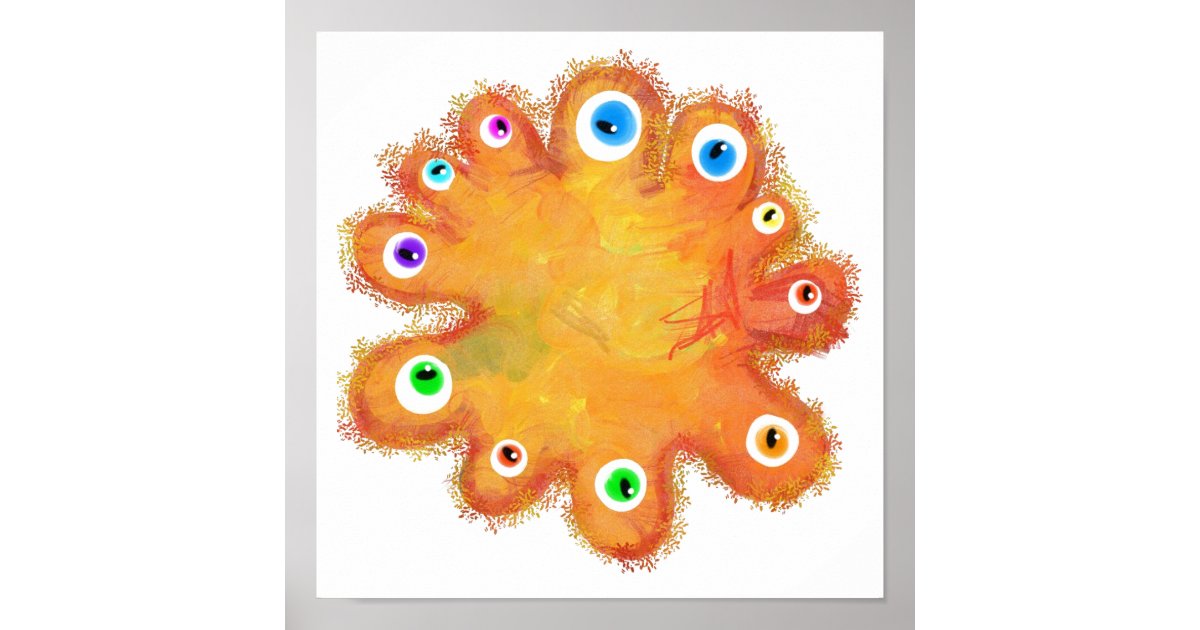 Painted Germ Poster | Zazzle