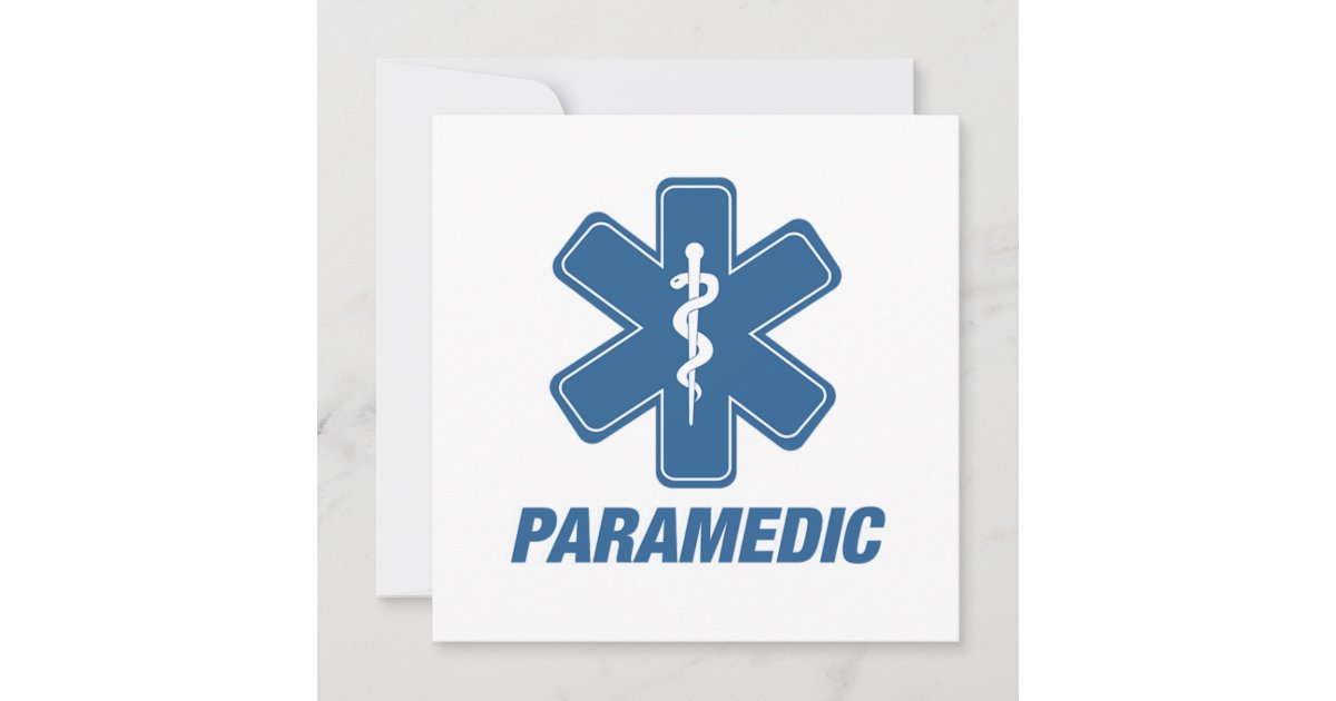 Paramedic EMS EMT Ambulance Medicine First Aid Gif Invitation | Zazzle