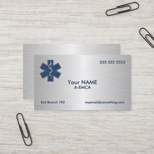 Paramedic EMT EMS Deluxe Business Card | Zazzle.com.au