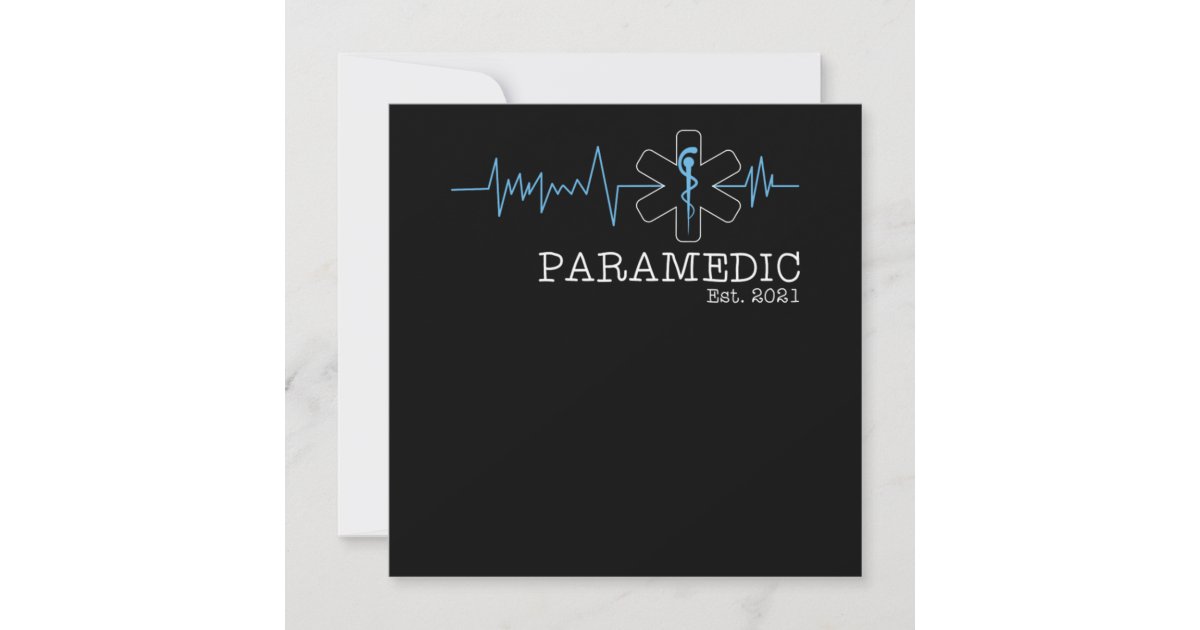 Paramedic Paramedic Est 2021 Student Graduation Invitation | Zazzle
