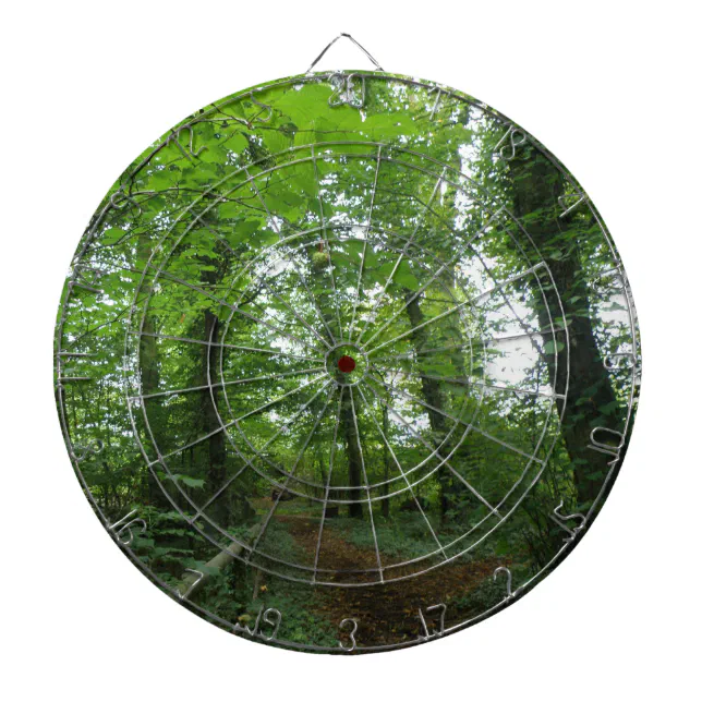 Path through the Green Forest Dart Board | Zazzle