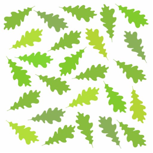 Pattern of Green Leaves. Cut Out | Zazzle
