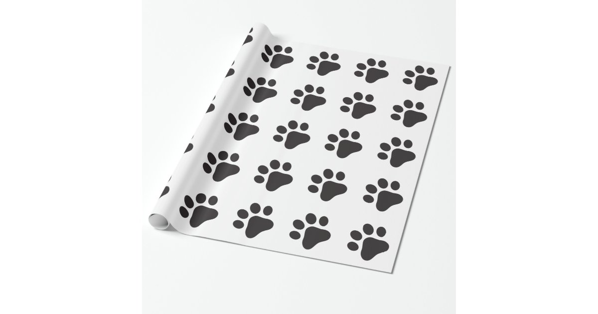 Paw Print Wrapping Paper | Zazzle