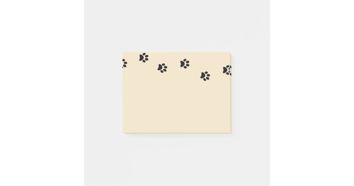 Paw Prints Post It Notes | Zazzle