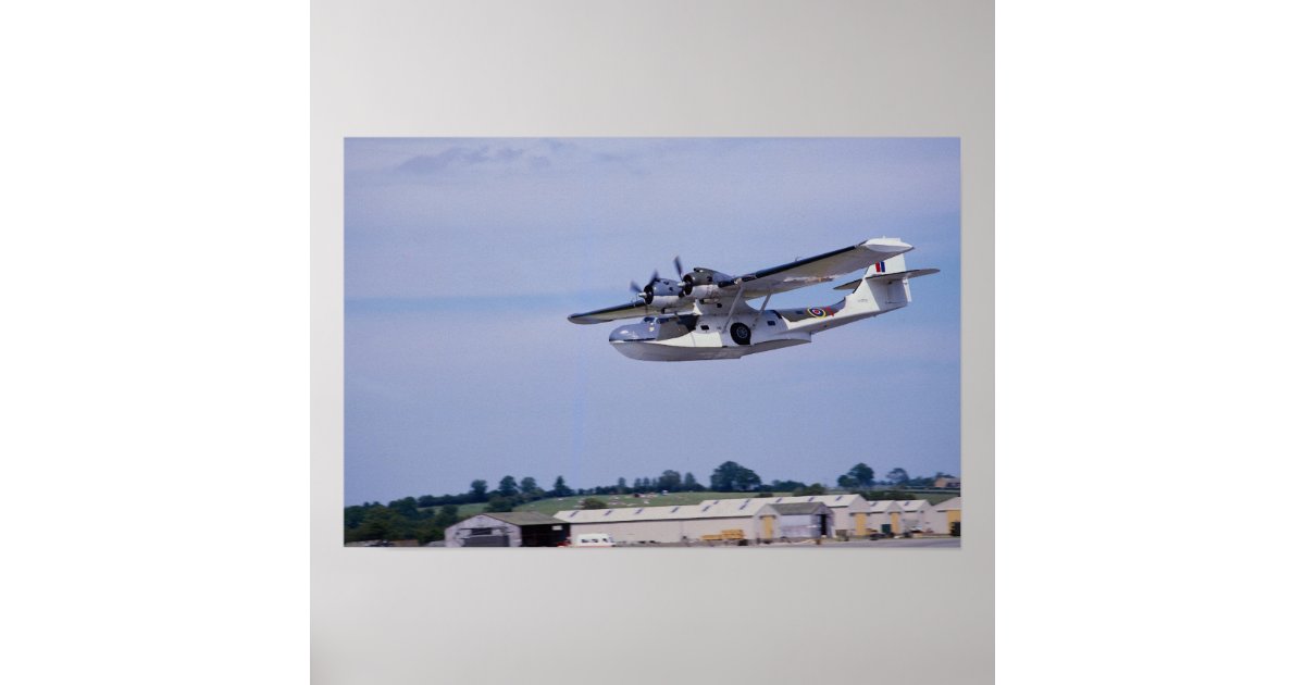 PBY, 5A Catalina, World War II reconnaissance flyi Poster | Zazzle