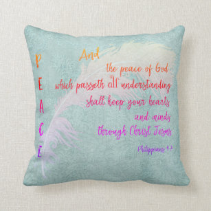 Bible Verse Typography Decorative & Throw Cushions | Zazzle AU